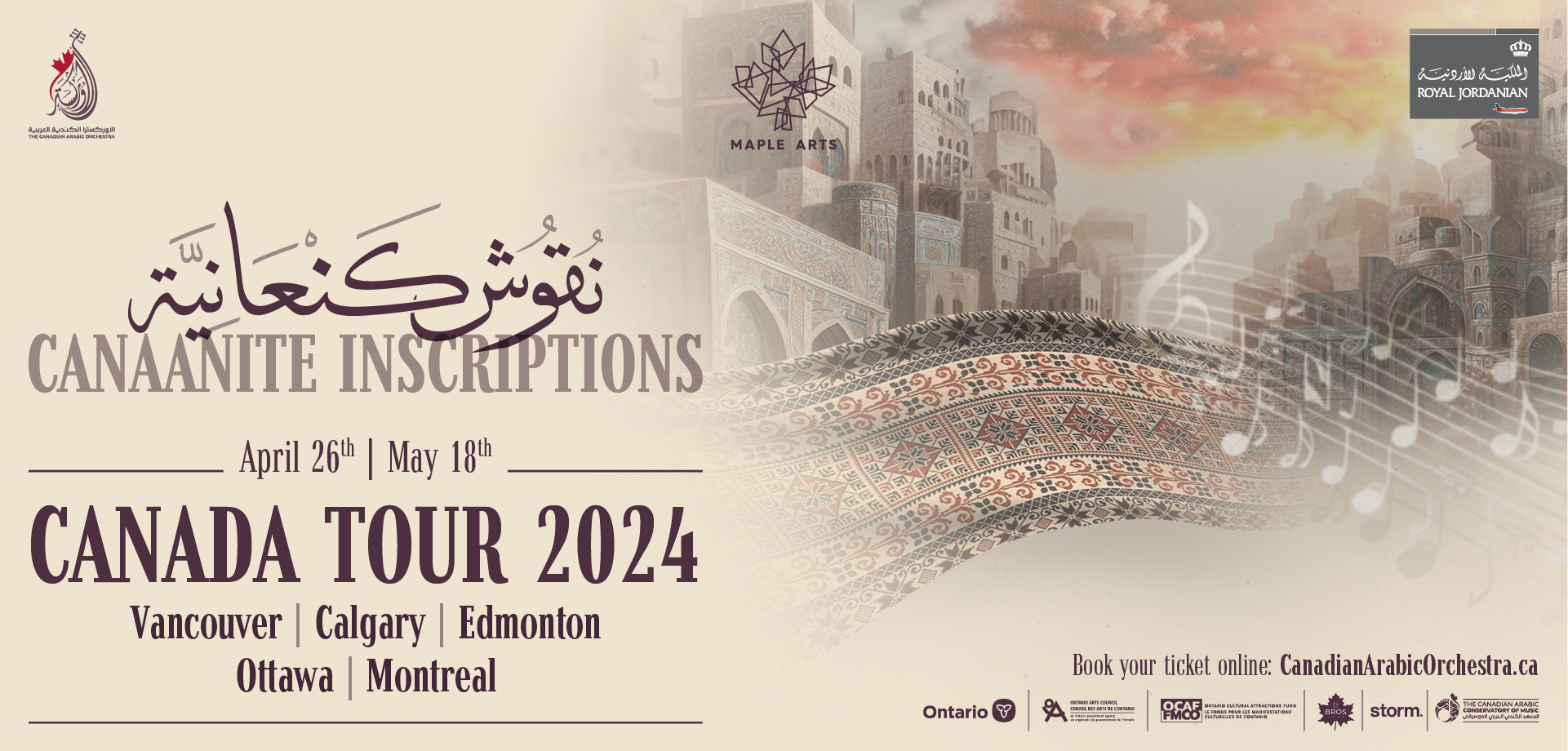 Canada Tour 2024 Portfolio – Canadian Arabic Orchestra